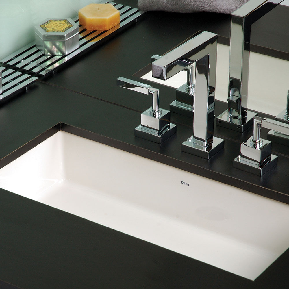 Cuba de Embutir Retangular Branca 59x30,5cm L1071 - Deca - padovani