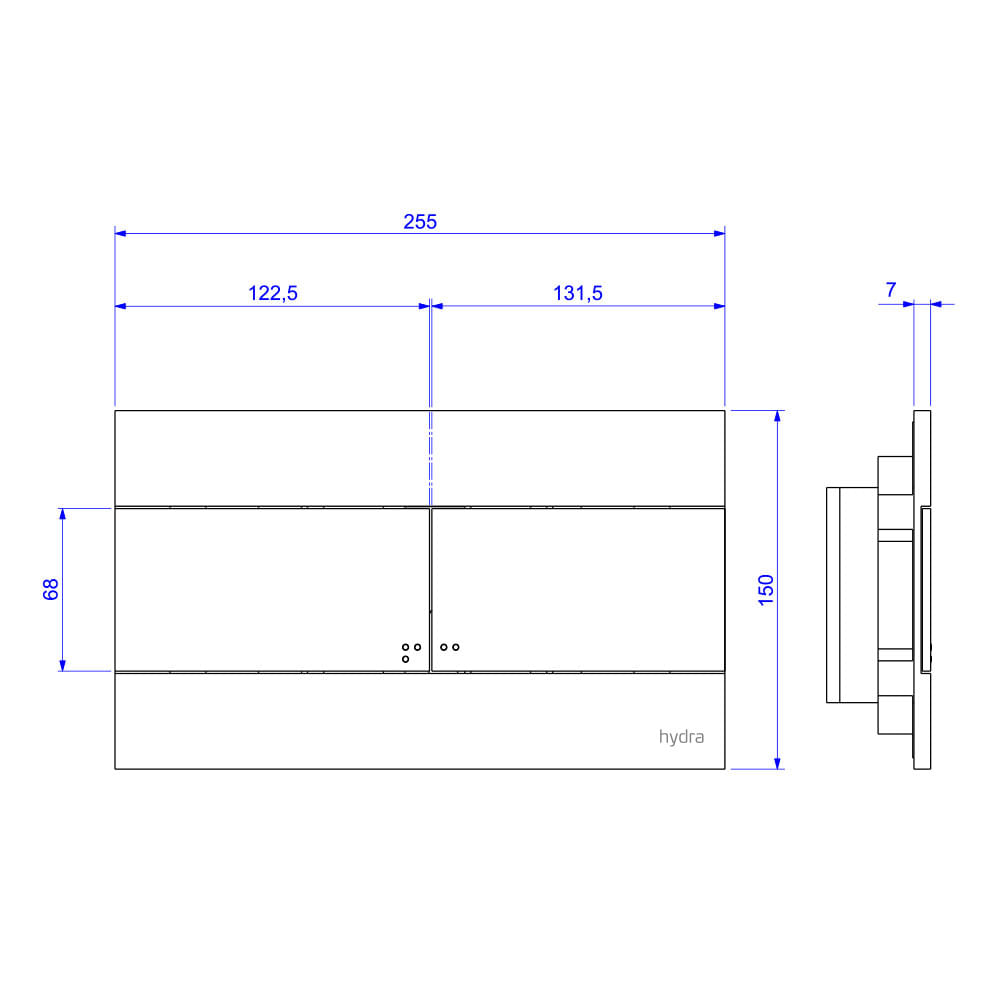 Acabamento para Caixa de Descarga Embutida Mecânica Slim 4900.C.HSL.DUO ...