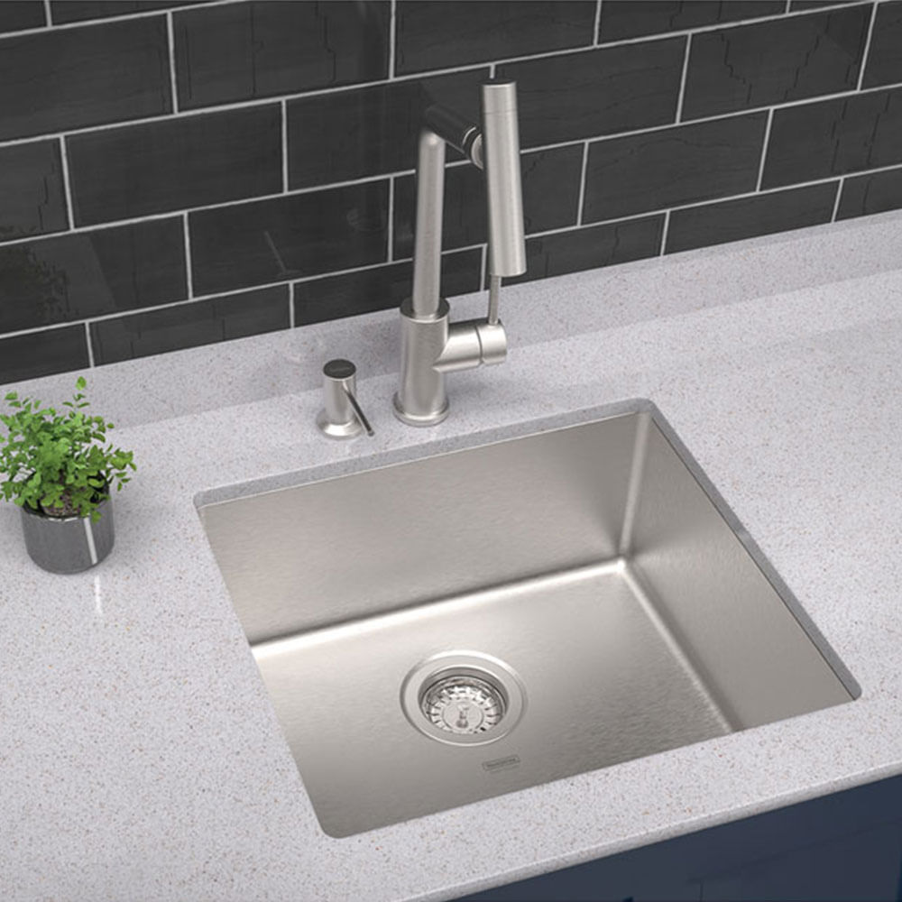 Cuba Inox Retangular de Embutir Quadrum Undermount Scotch Brite 50 U ...