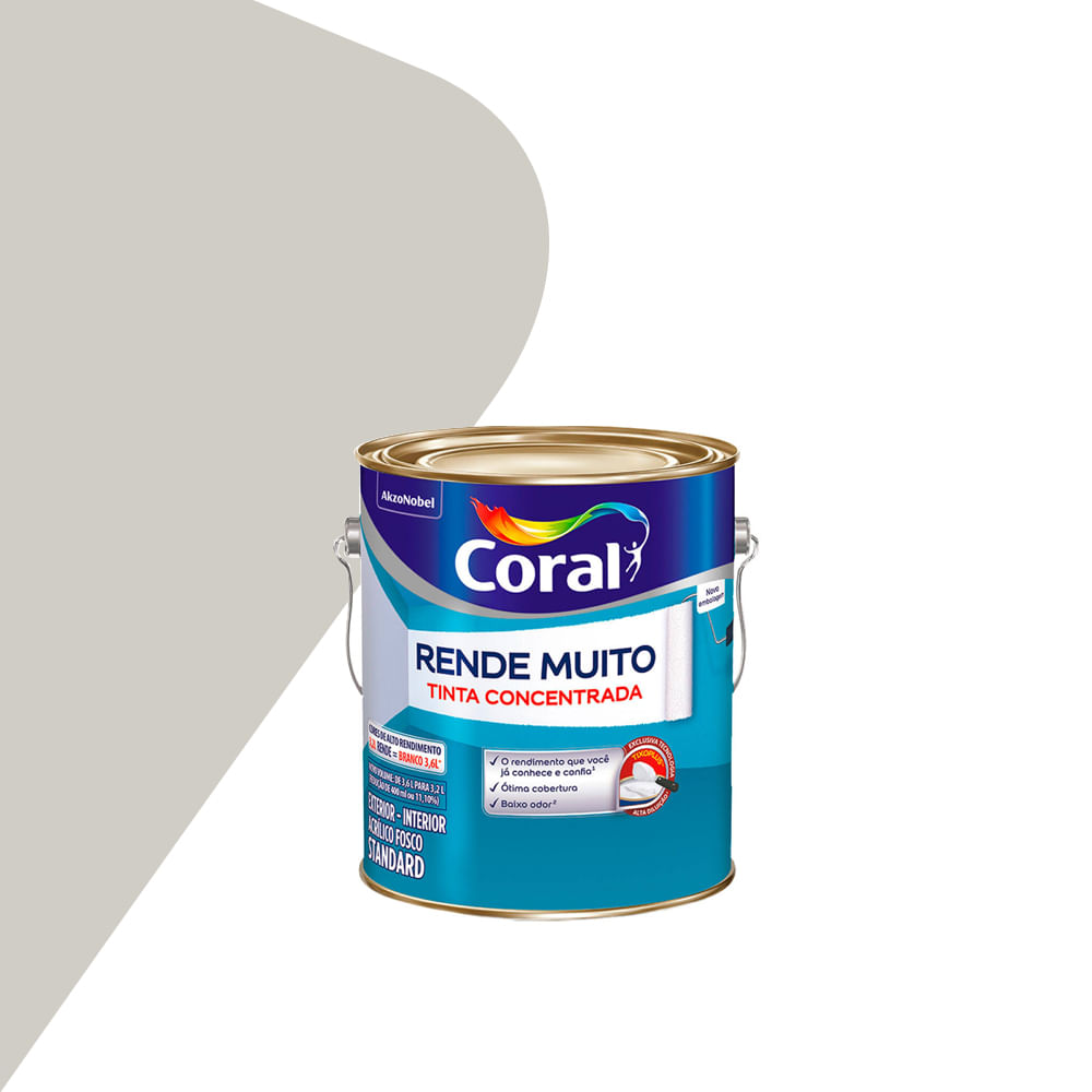 Tinta Rende Muito Fosco Cromio 3,2L - Coral - padovani