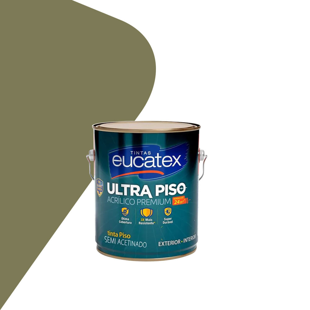 Tinta Piso Ultra 3,6l Concreto - Eucatex - padovani