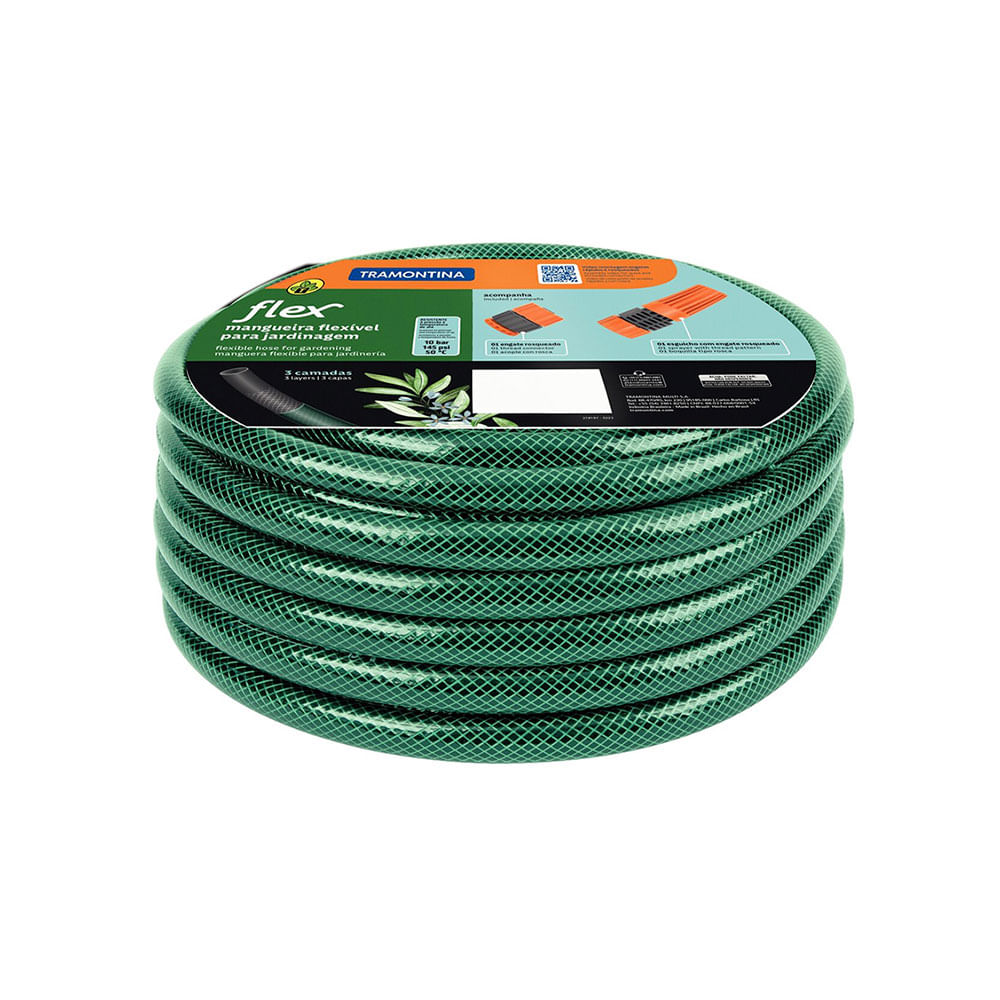 Mangueira Flex Verde 10m - 79172/100 - Tramontina - padovani